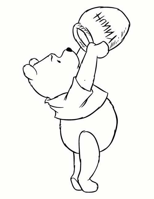30 Ursinho Puff (Pooh) para Imprimir e Colorir em Casa