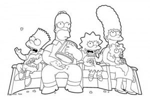 67+ Desenhos de Os Simpsons para Pintar/Colorir (Grátis)
