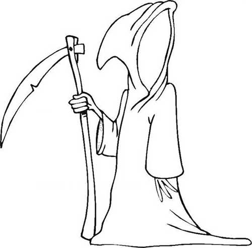 25+ Desenhos da Morte para Imprimir e Colorir/Pintar
