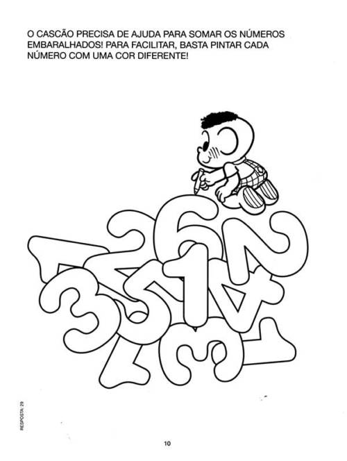 47 Desenhos Didáticos de Matemática para Crianças Pintarem