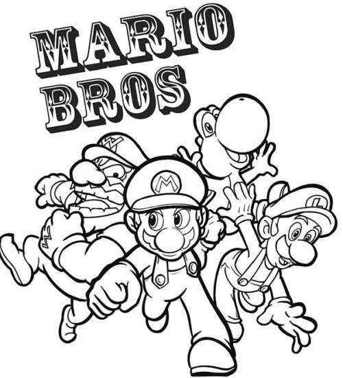 67 Desenhos Divertidos do Mario para Pintar/Colorir