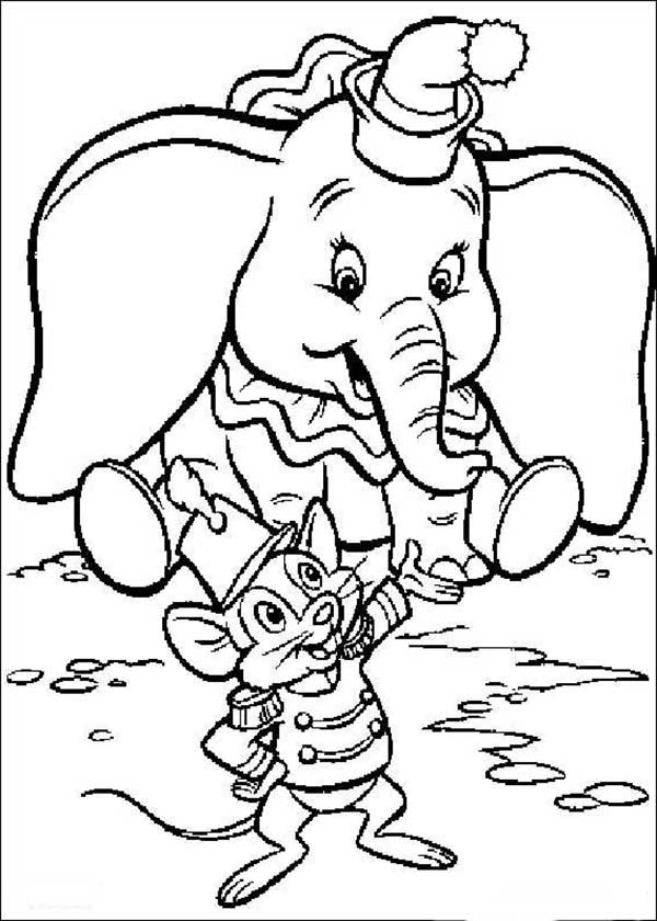 87+ Desenhos de Dumbo para Imprimir e Colorir em Casa