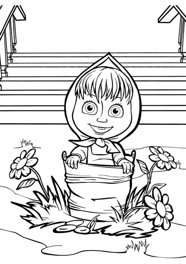 85+ Desenhos de Marsha e o Urso para Imprimir e Colorir/Pintar