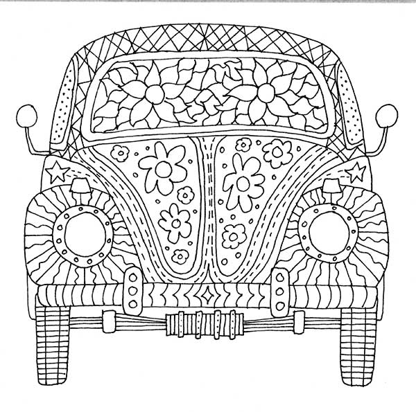 85+ Desenhos Grátis de Fusca para Imprimir e Colorir/Pintar