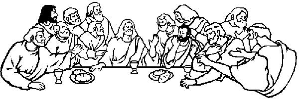 150+ Desenhos da Santa Ceia para Crianças Colorir/Pintar