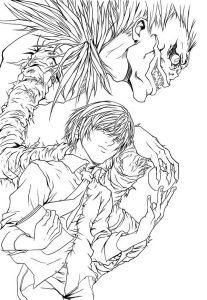 67+ Desenhos do Death Note para Imprimir e Colorir