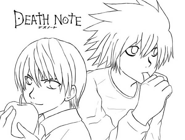 67+ Desenhos do Death Note para Imprimir e Colorir
