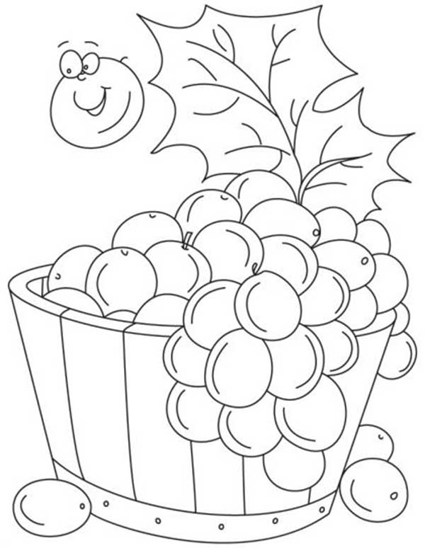 85+ Desenhos de Uva para Imprimir e Colorir/Pintar