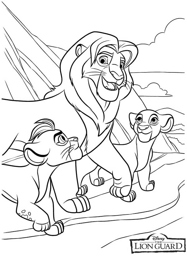 50+ Desenhos de A Guarda do Leão para Colorir/Pintar