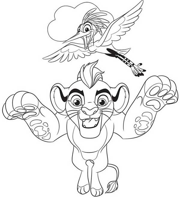 50+ Desenhos de A Guarda do Leão para Colorir/Pintar