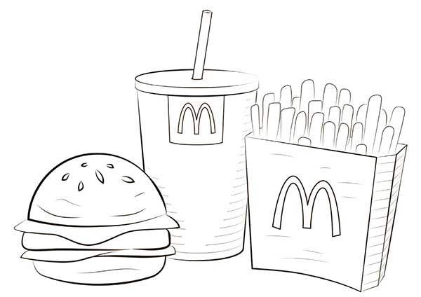 77+ Desenhos do McDonald's para Imprimir e Colorir/Pintar