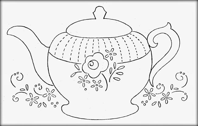 55+ Desenhos de Bule para Imprimir e Colorir/Pintar Grátis