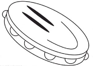 55+ Desenhos de Pandeiro para Imprimir e Colorir/Pintar