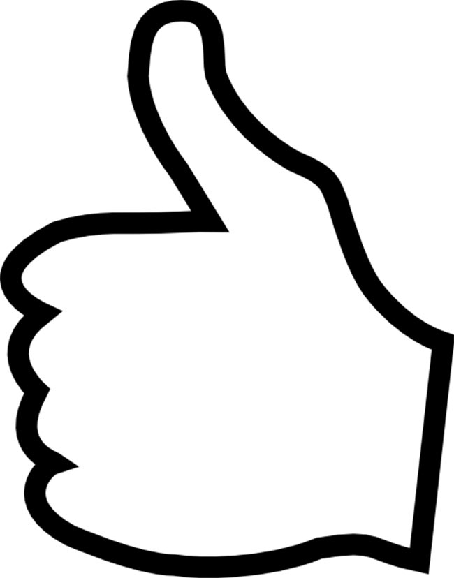 55+ Desenhos de Joinha para Imprimir e Colorir/Pintar