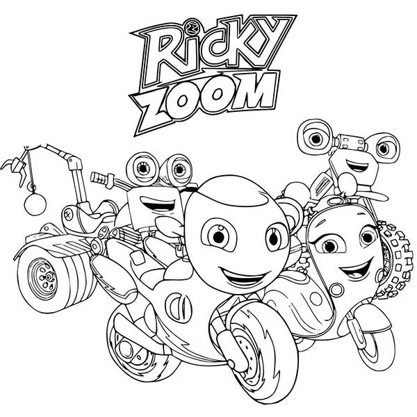 45+ Desenhos do Ricky Zoom para Imprimir e Colorir/Pintar