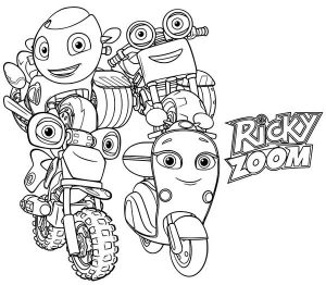 45+ Desenhos do Ricky Zoom para Imprimir e Colorir/Pintar