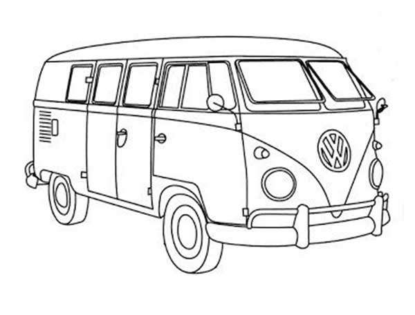 Kombi Colorir Outubro Sketch Coloring Page