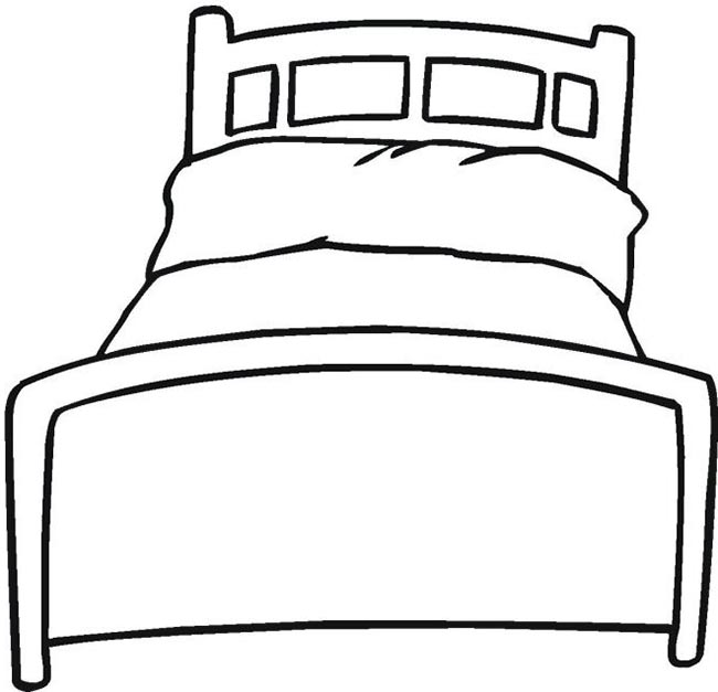 37+ Desenhos de Cama para Imprimir e Colorir/Pintar