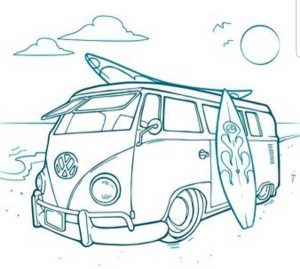 47+ Desenhos de Kombi para Imprimir e Colorir/Pintar