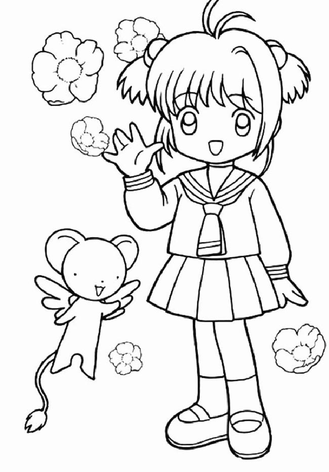37+ Desenhos de Sakura para Imprimir e Colorir/Pintar