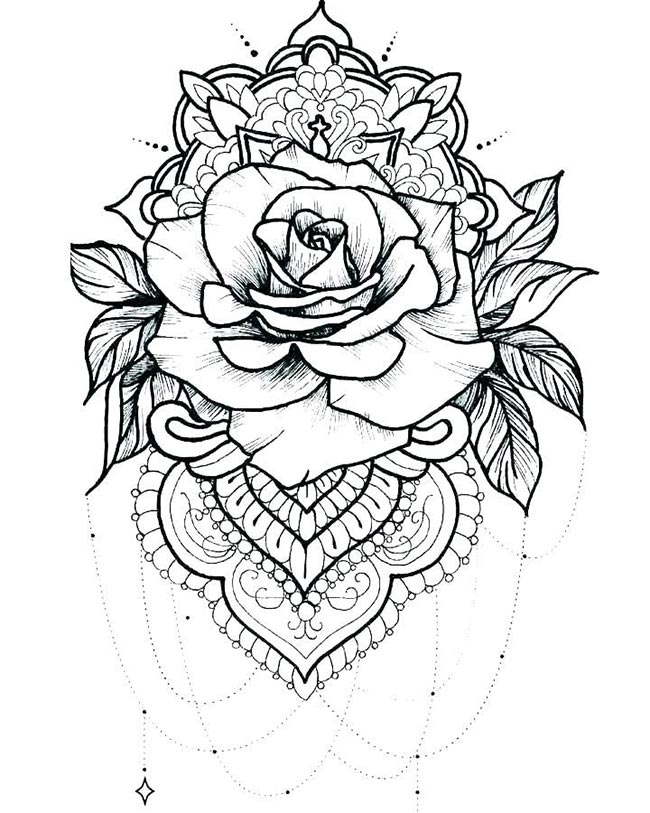 37 Desenhos De Tatuagem Para Imprimir E Colorir Pintar