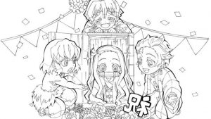 45+ Desenhos do Zenitsu para Imprimir e Colorir/Pintar