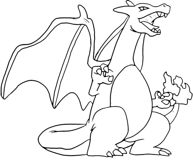 87+ Desenhos do Charizard para Imprimir e Colorir/Pintar