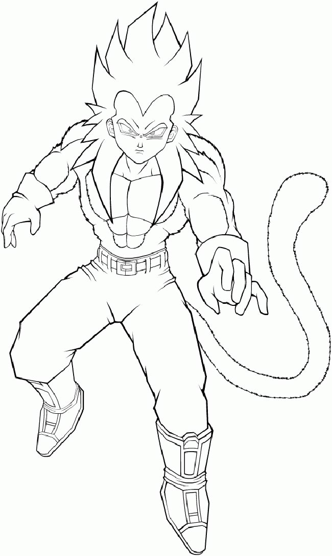 55+ Desenhos do Vegeta (DbZ) para Imprimir e Colorir