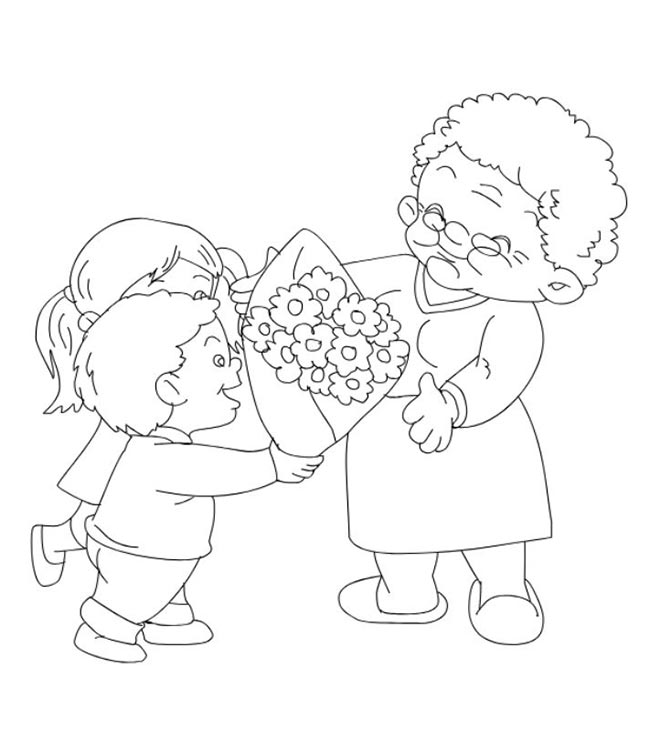 35+ Desenhos de Vovó para Imprimir e Colorir/Pintar