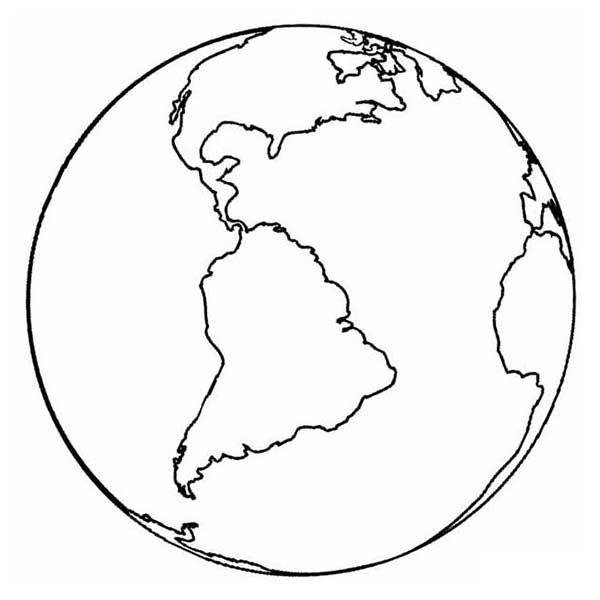 25+ Desenhos de Continentes para Imprimir e Colorir/Pintar