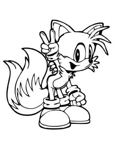 37+ Desenhos de Tails para Imprimir e Colorir/Pintar