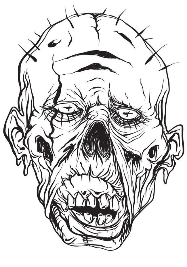 55+ Desenhos de Terror para Crianças Imprimir e Colorir