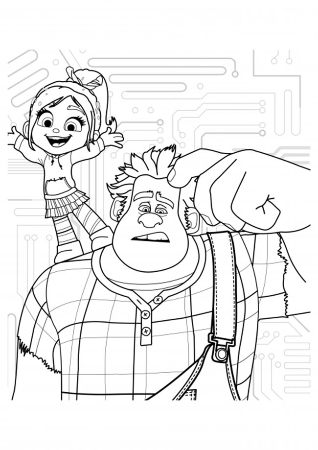 25+ Desenhos de Vanellope para Imprimir e Colorir/Pintar