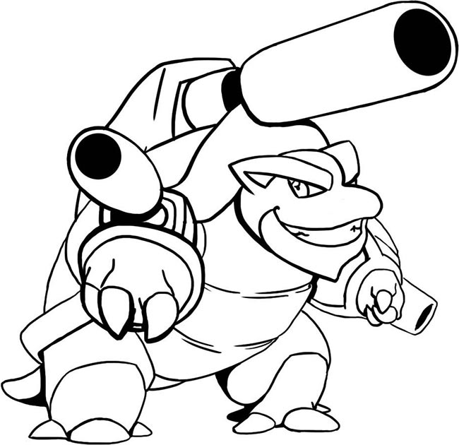 15+ Desenhos de Blastoise para Imprimir e Pintar/Colorir