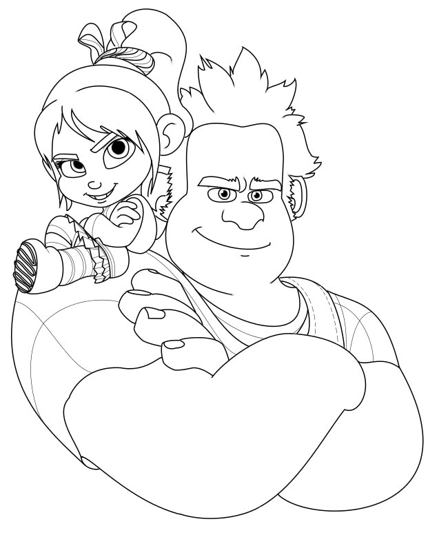 25+ Desenhos de Vanellope para Imprimir e Colorir/Pintar