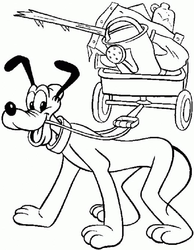 29+ Desenhos do Pluto para Imprimir e Pintar/Colorir