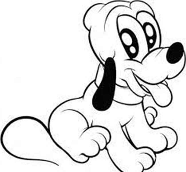Dibujos De Pluto De Disney Para Colorear Pintar E