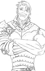 27+ Desenhos de Escanor para Imprimir e Colorir/Pintar