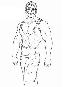 27+ Desenhos de Escanor para Imprimir e Colorir/Pintar