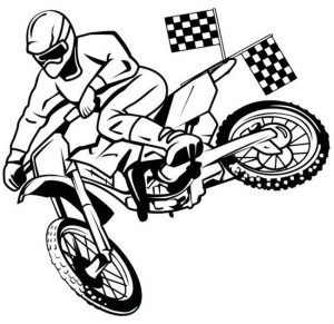 Moto Trilha Lodo Motocross Kolorowanki Motory Kleurplaat Kolorowanka ...