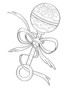 35+ Desenhos de Chocalho para Imprimir e Colorir/Pintar