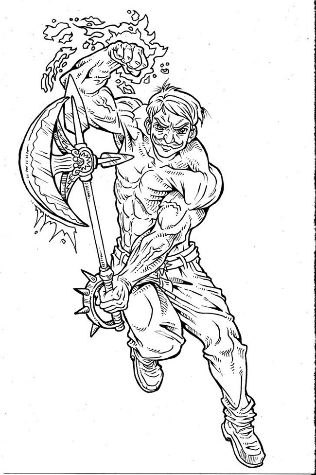 27+ Desenhos de Escanor para Imprimir e Colorir/Pintar