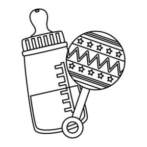 35+ Desenhos de Chocalho para Imprimir e Colorir/Pintar