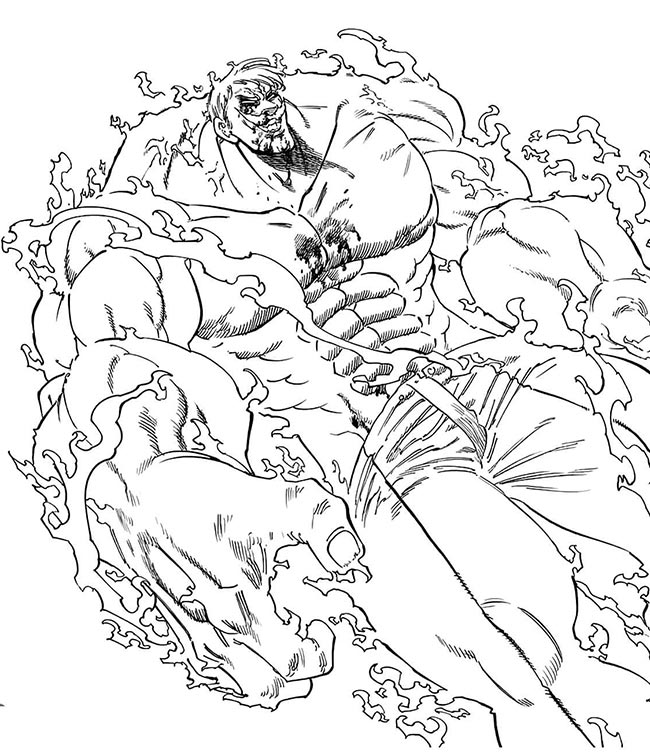 27+ Desenhos de Escanor para Imprimir e Colorir/Pintar