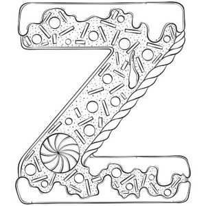 35+ Moldes/Desenhos da Letra Z para Imprimir e Colorir/Pintar