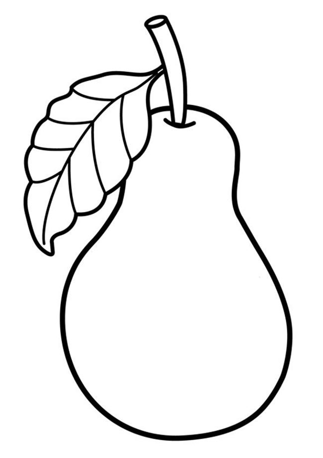 35+ Desenhos de Pera para Imprimir e Colorir / Pintar