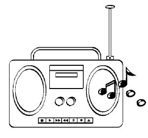 27+ Desenhos de Radio para Imprimir e Colorir/Pintar