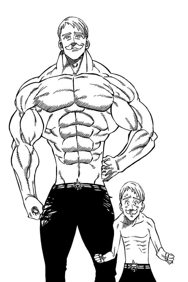 27+ Desenhos de Escanor para Imprimir e Colorir/Pintar