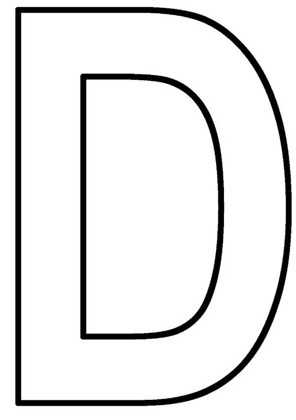 33+ Desenhos de Letra D: Atividades, Moldes e Figuras de Alfabetização