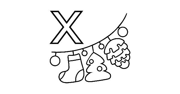 35+ Moldes/Desenhos da Letra X para Imprimir e Colorir/Pintar